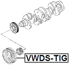 Crankshaft Pulley Fits Seat 038105243E, 03G105243, 04L105243, 1315782 ...