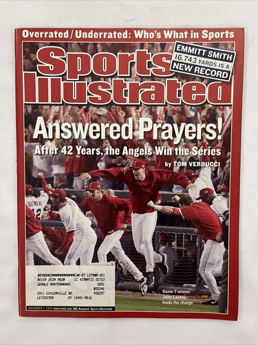 2002 November 4 Sports Illustrated Magazine Answered Prayers! (CP124 ...