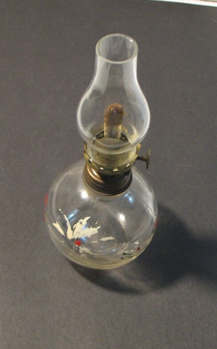 Vtg Small Round Glass Ball, P&A MFG CO Acorn, Kerosene Oil Lamp, 7.5 ...