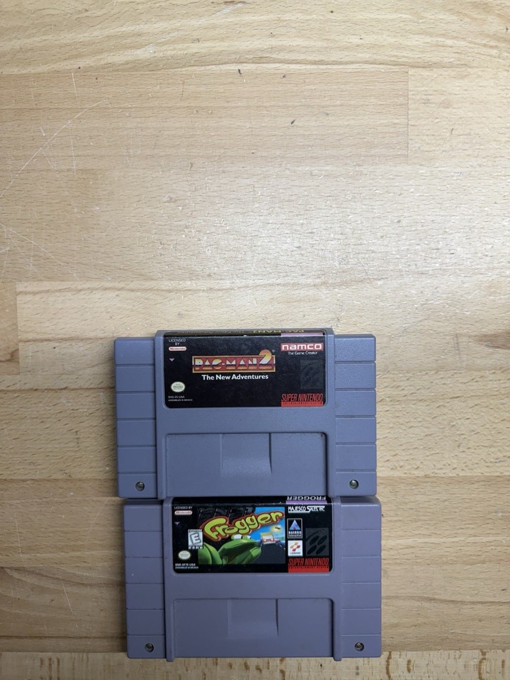 Lot Frogger Pac-Man 2: The New Adventures Super Nintendo SNES Authentic ...