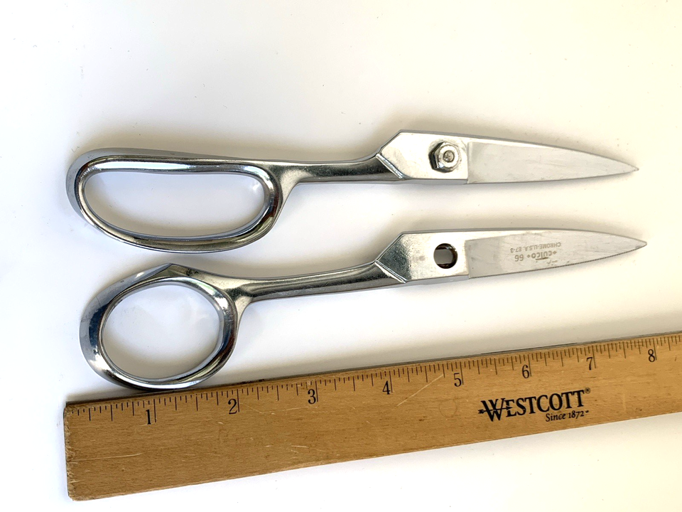 Cutco 8” Sure-Grip Shears Scissors 66 Chrome Take Apart Made in USA 87 ...