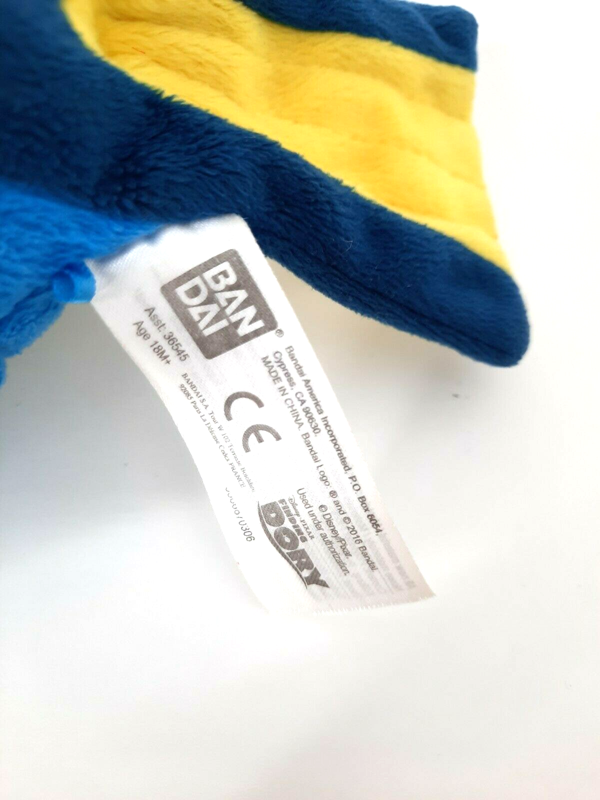 Talking Finding Dory Fish. Disney Pixar. 12" Plush Stuffed Toy. Bandai ...