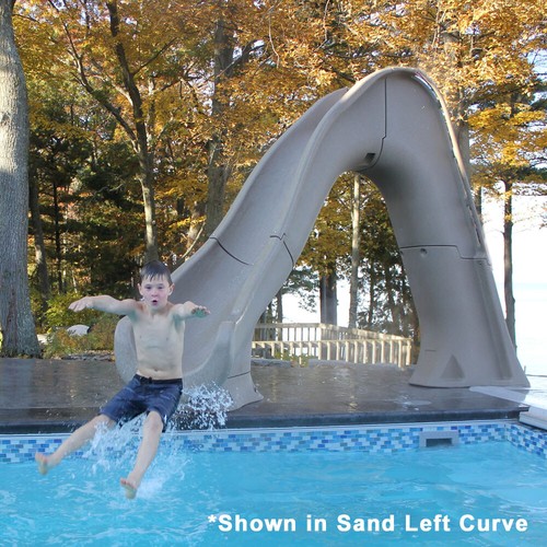 Global Pool Products Tidal Wave Inground Pools Water Slide Deck Right ...