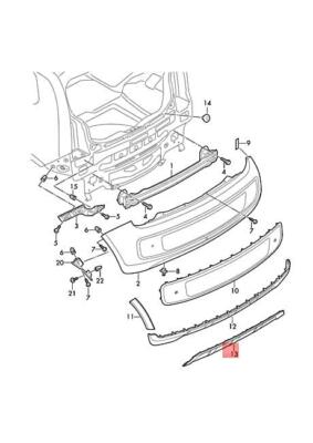 Genuine VW up! Rear Diffuser Exhaust Tail Pipe: Satin Black ...