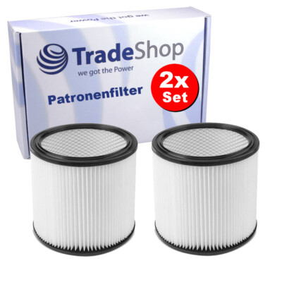 2x Faltenfilter Rundfilter für Shop Vac K14-SQ14 87PM140040 K14-1400S ...