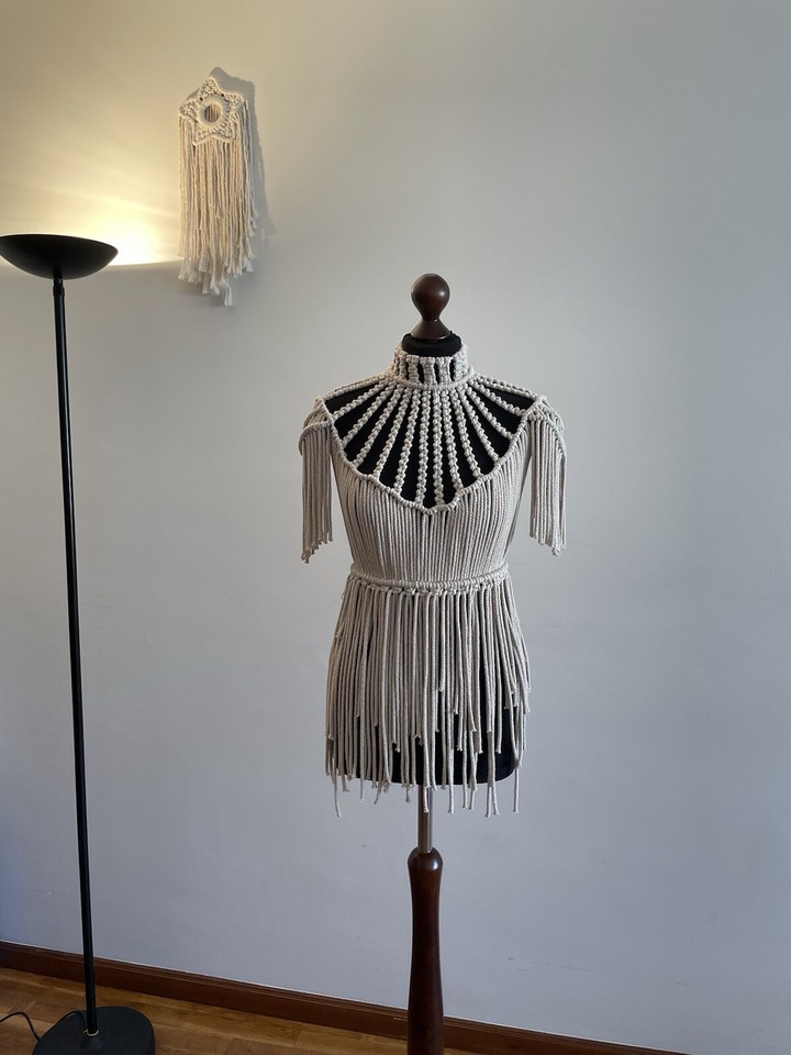 Macrame top, festive clothes, beach top, macrame dress | eBay