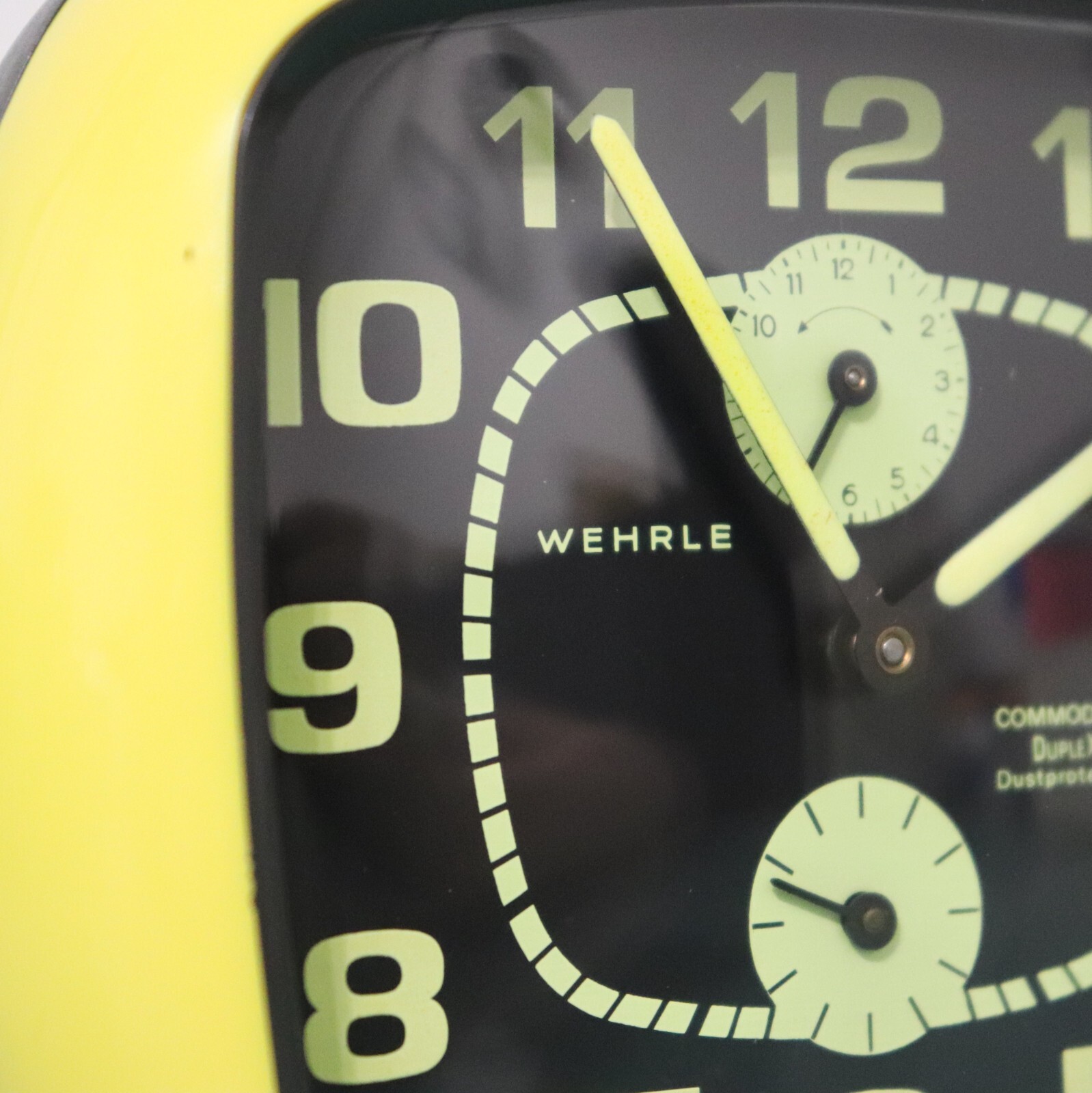 WEHRLE COMMODORE DUPLEX COMMANDER SUPER RARE MODEL! Mantel Alarm Clock ...