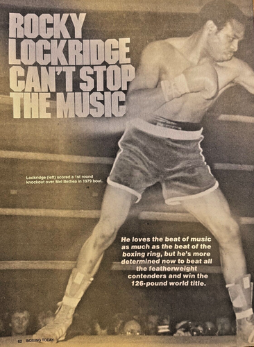 1980 Boxer Rocky Lockridge illustrated | eBay