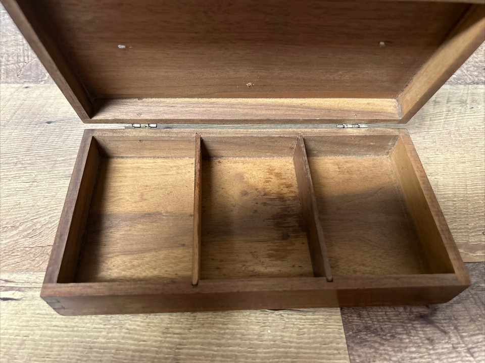 Vtg Dante Hunting Bird Dog Wood Jewelry Box ~Aluminum Medallion | eBay