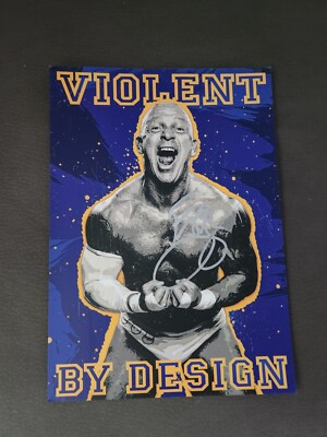 eric young autograph picture Wrestle Crate signed print WWE NXT TNA | eBay