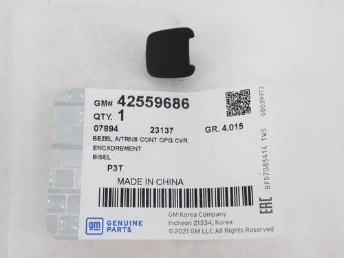 Genuine OEM Chevy 42559686 Bezel A/T Control Opening Cover Jet Black 15 ...