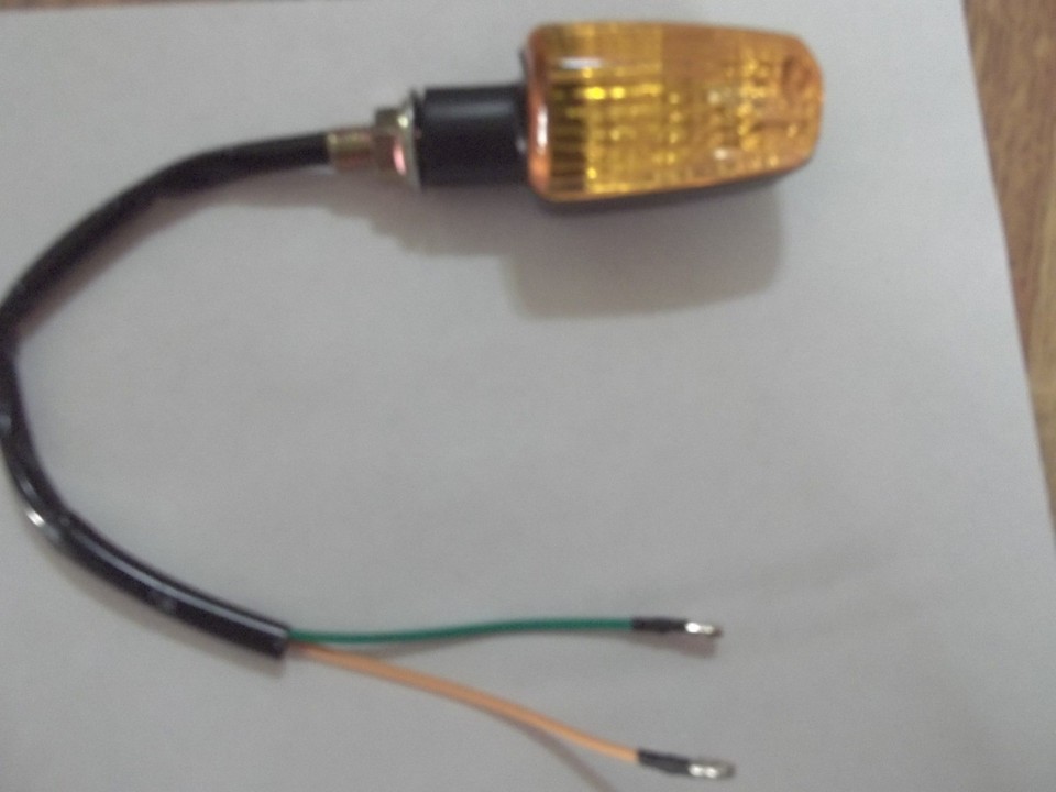 6 volt motorcycle turn signals black with amber lens 2 pcs per order | eBay