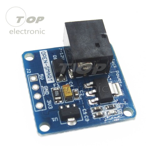 DC-Jack 7-12V to 5V/3.3V Step-down Buck Power Supply Converter Module ...
