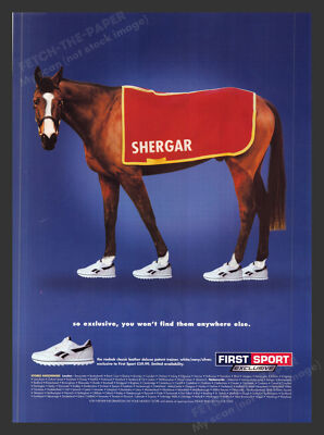 Reebok Shergar Shoes Horse First Sport Exclusive 1990s Print ...