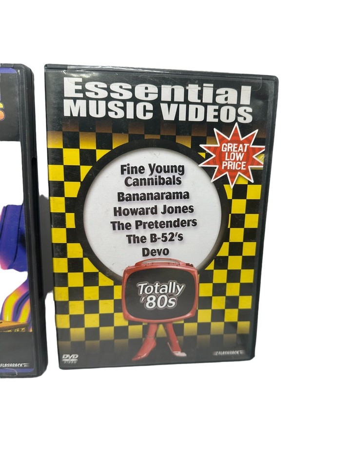 flashback essential music videos lot of 2 dvds 80s rock and totally 80s ...