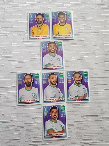 2022 Panini World Cup Team Saudi Arabia Stickers | eBay