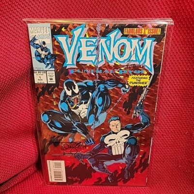 VENOM Funeral Pyre 1 FOIL Dynamic Forces Signed Numbered COA comic 1993 ...