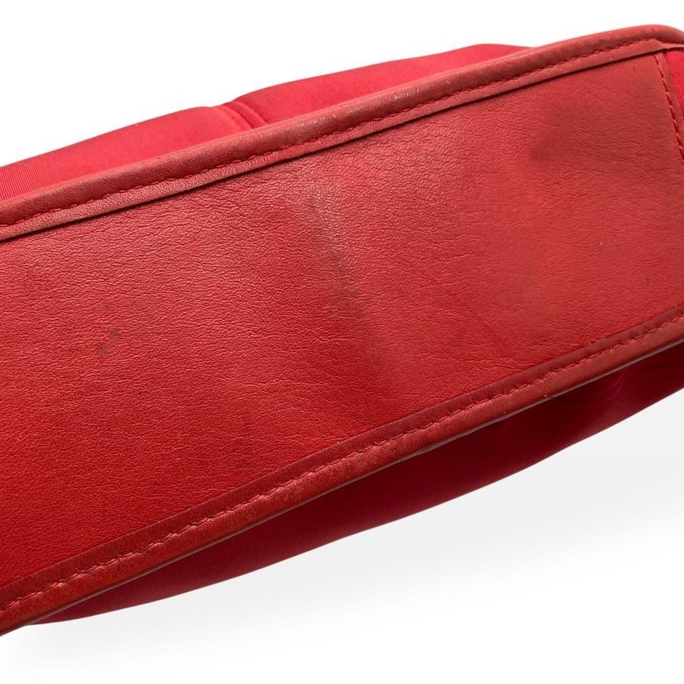 Vintage Coach 6203 Ergo Shoulder Bag Leather Nylon Red From Japan ...