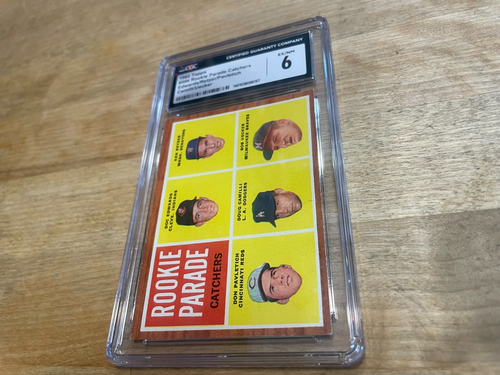 BOB UECKER 1962 TOPPS BASEBALL ROOKIE CARD #594 CGC 6 EX-MT HOF ...