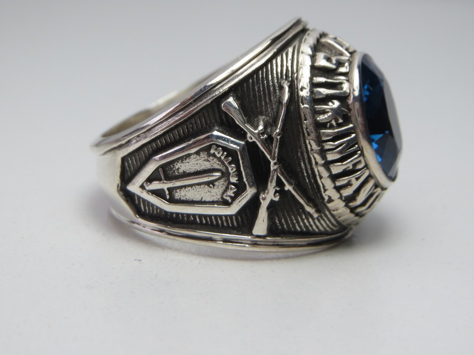 SILVER 925 , RING , US ARMY , INFANTRY CENTER , FOLLOW ME , RING US ...