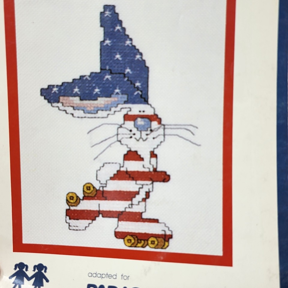 American Rabbit Stewart Moskowitz Cross Stitch Pattern Book Vintage ...