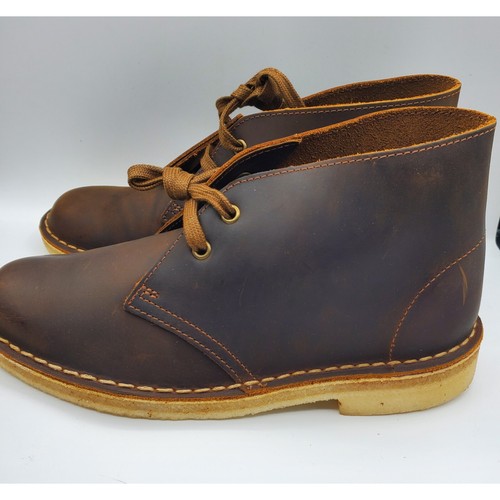 Clarks Women's Desert Boot Chukka in Beeswax Brown Size 7M EUC Scuffed ...