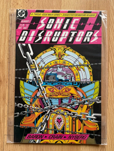 DC Comics ~ Sonic Disruptors ~ #1 Dec 1987 ~ Baron, Crain & Nyberg ~ PB ...
