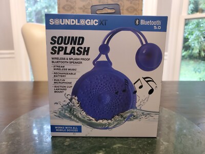 NEW SoundLogic XT Sound Splash Wireless & Bluetooth Speaker Suction ...