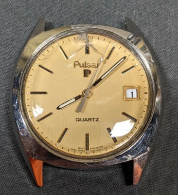 Vintage Pulsar Mens Watch. Rare & Hard To Find. Great Dial Color ...