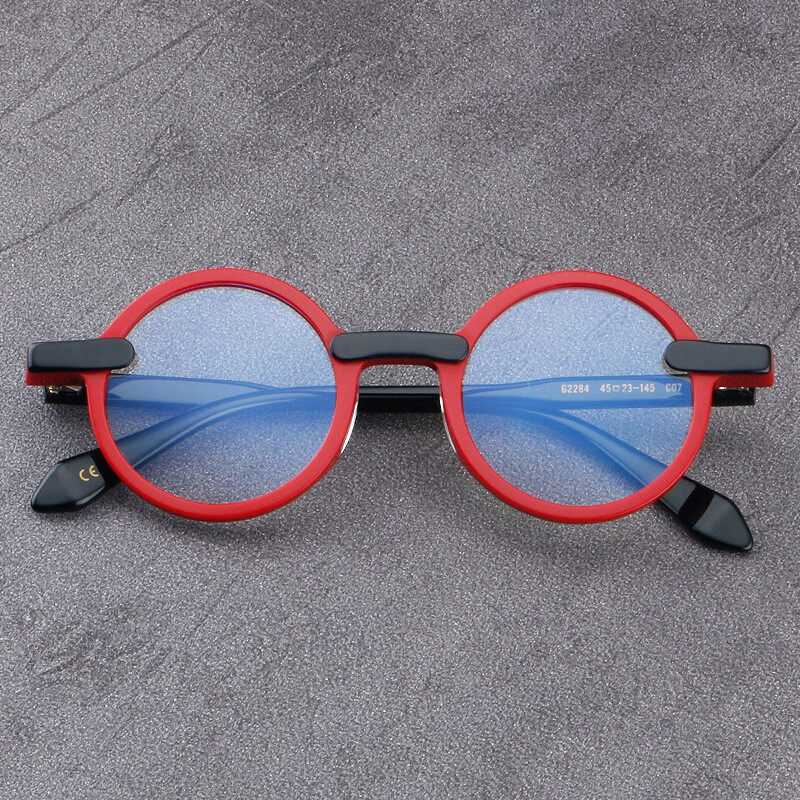 Deluxe Design 45mm Oversize Round Acetate Eyeglass Frames Brand Fashion ...