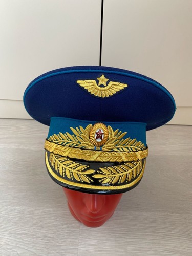 Soviet Russian Visor Cap GENERAL Officer Air Forces VDV Hat Military 60 ...