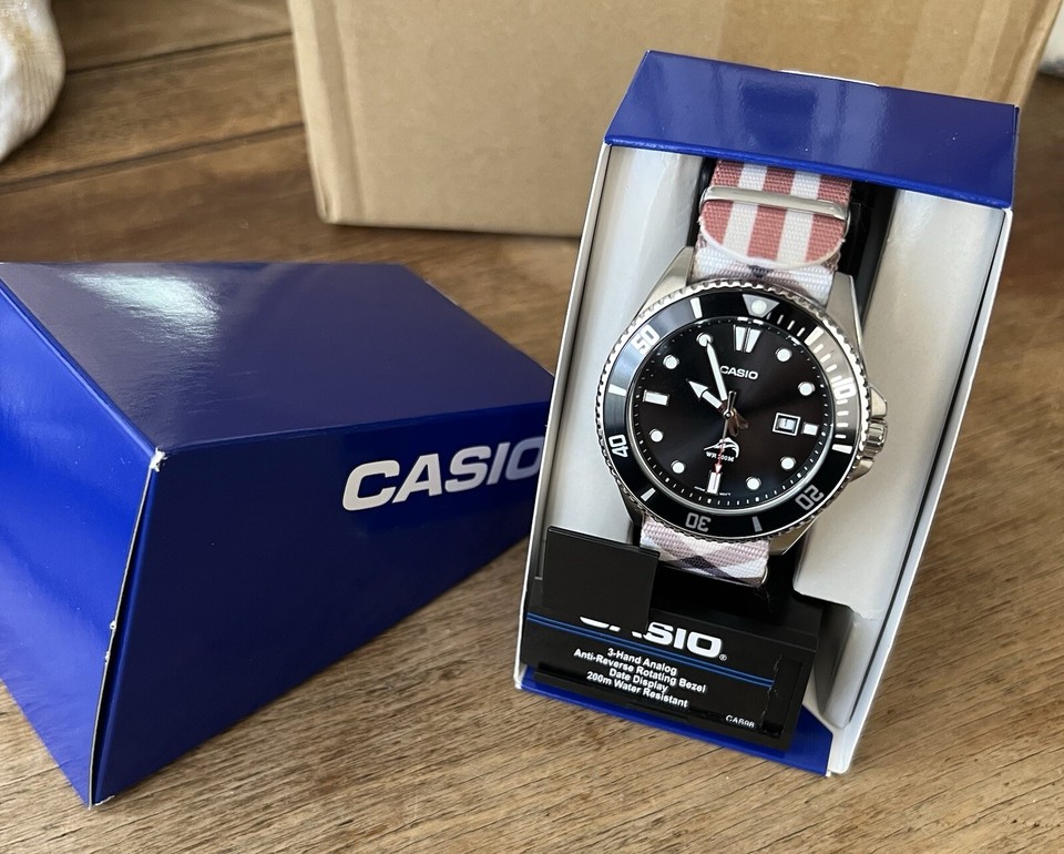 Casio Watch Scuba 300m Rotating Bezel Calendar Brand New. | eBay