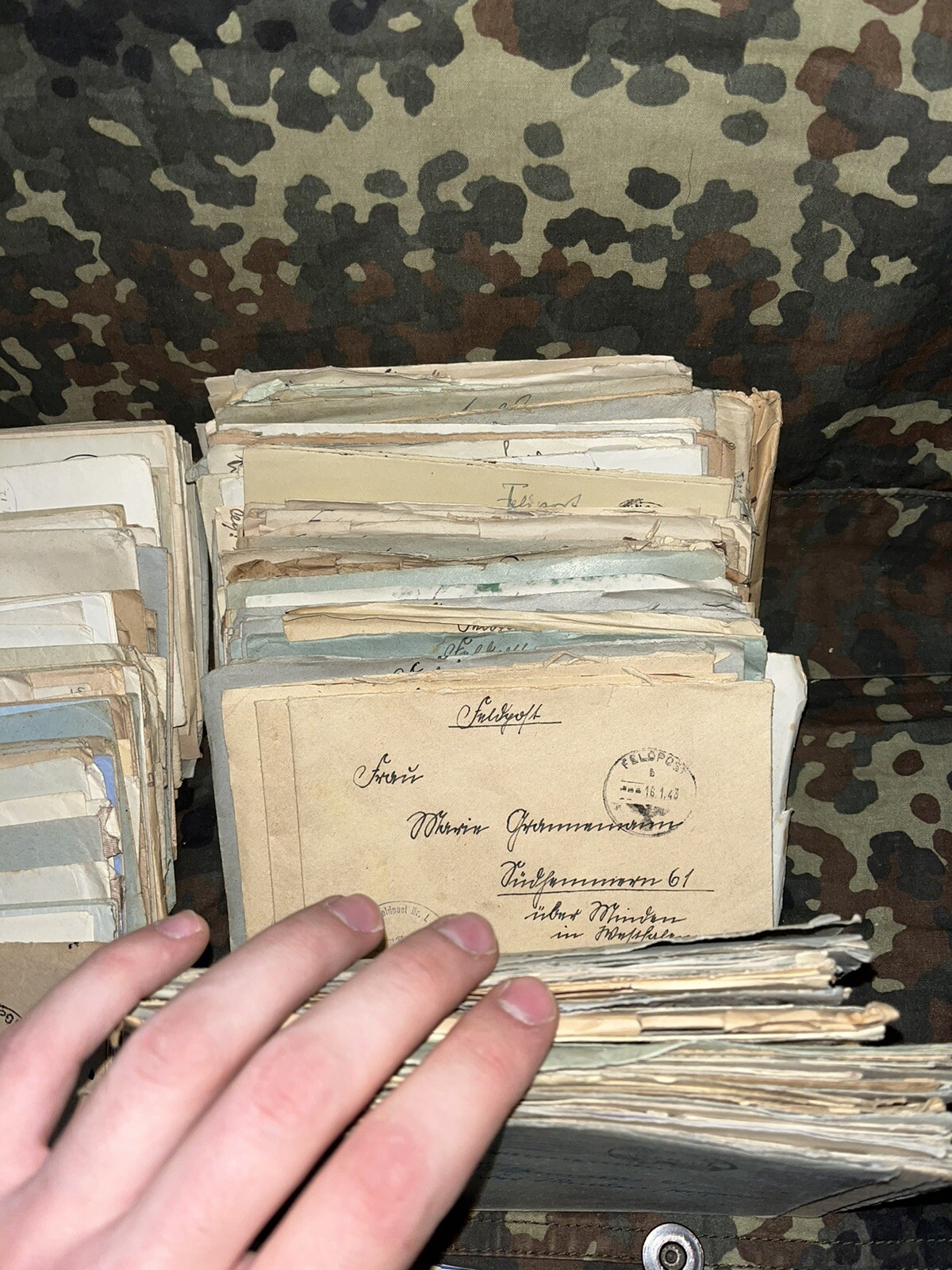 WW2 German Original Wehrmacht Feldpost Field Mail Letters/ Envelopes ...
