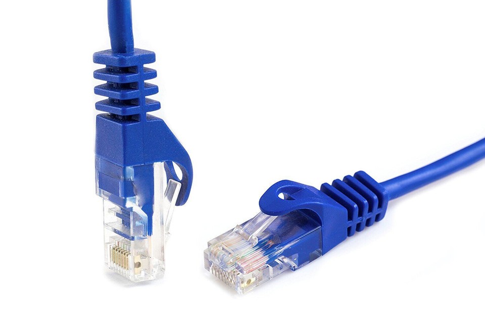 1 CABLE 50FT RJ45 CAT5E ETHERNET LAN NETWORK PATCH CABLE For PC, Xbox ...