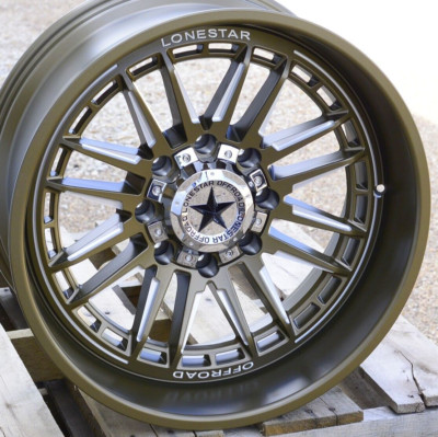 22" Satin Bronze Lonestar Canyon Wheels 22x10 8x170 -25mm fit Ford F250 ...
