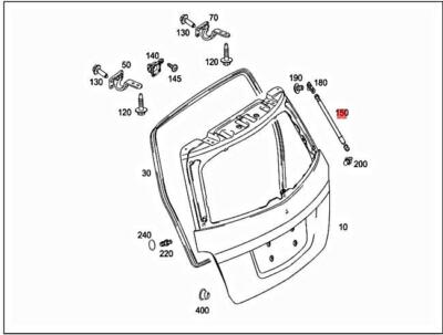 Genuine MERCEDES X204 GLK-CLASS X204 Pneumatic spring 2049802864 | eBay