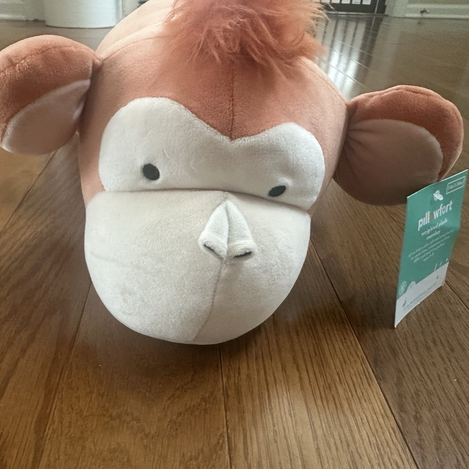 Monkey Weighted Plush Kids' Throw Pillow Orange - Pillowfort™ NWT | eBay
