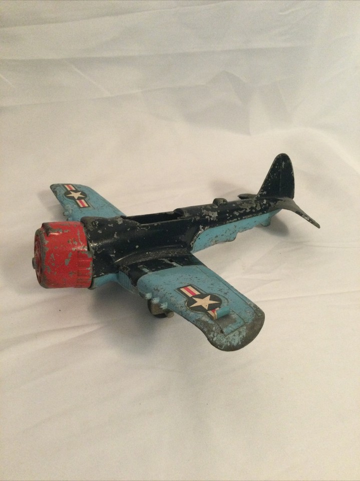 Vintage Toy Airplane Hubley Fighter Bomber Diecast Plane 495 | eBay