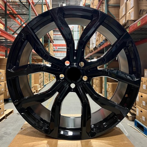 22" SVR STYLE GLOSS BLACK WHEELS RIMS FITS LAND RANGE ROVER SPORT SE ...