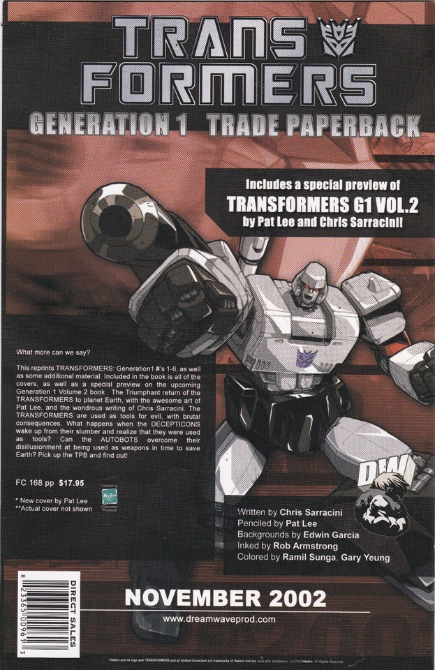 Transformers: Generation One #5, Vol. 1 (2002) Dreamwave, Autobot Cover | eBay