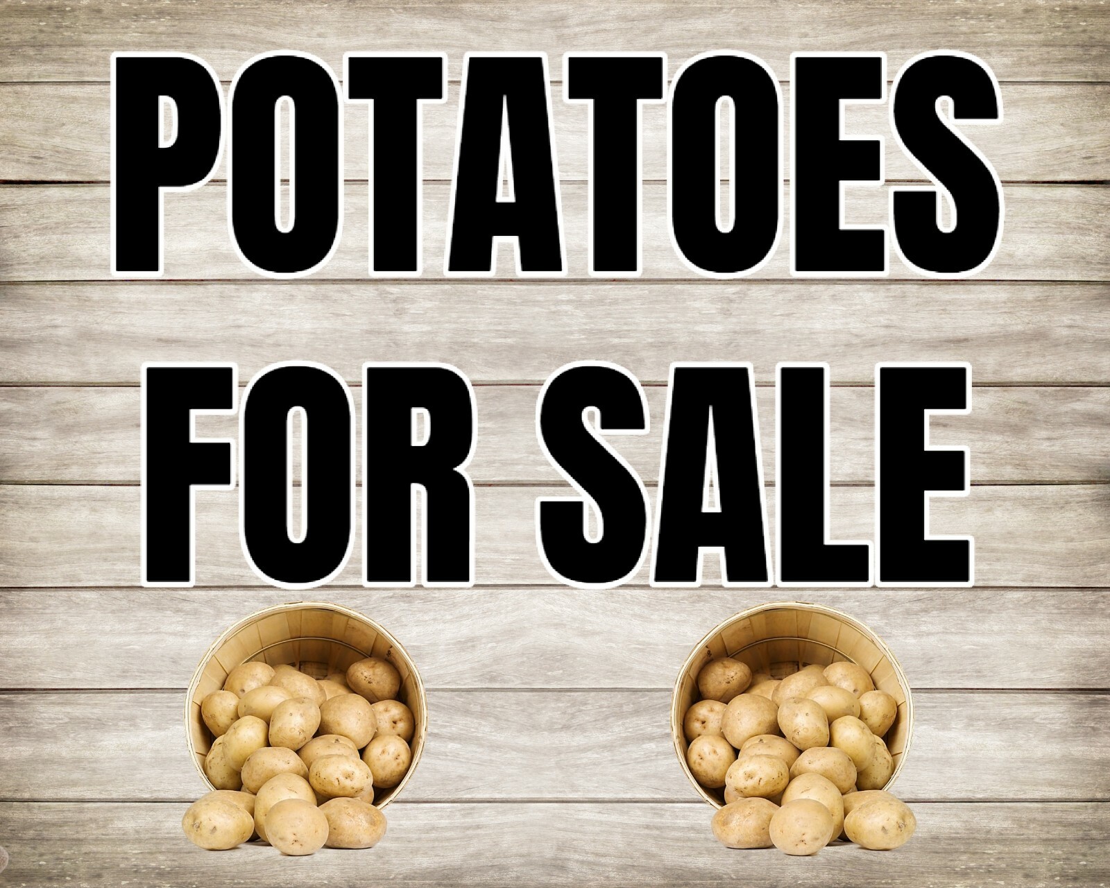 POTATOES FOR SALE SPUDS FARM FARMER METAL PLAQUE TIN SIGN OTHERS ARE ...
