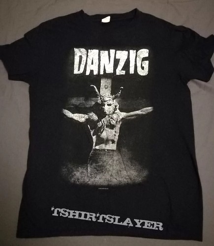 Danzig demon on cross reprintrd t-shirt, cotton unisex classic shirt ...