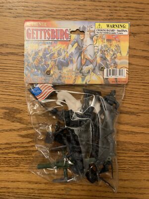 AUTHENTIC (14 pc) CIVIL WAR Union ACTION FIGURES SET GETTYSBURG SEALED ...