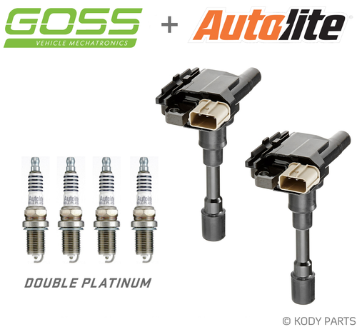 GOSS COILS & AUTOLITE PLATINUM PLUGS for Suzuki Jimny 1.3L M13AA SN413 ...