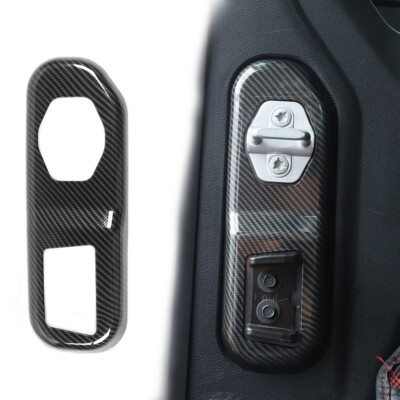 Carbon Fiber Tailgate Trunk Lock Panel Decor Cover for Jeep Wrangler JL ...