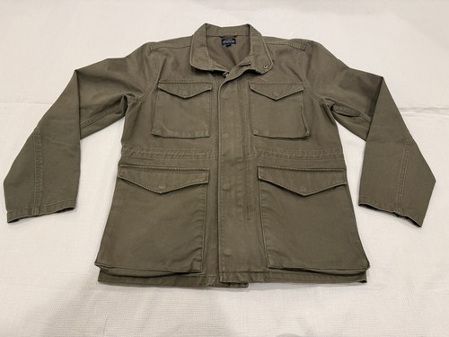 J CREW Field Jacket Green Military MENS Large Authentic Outerwear Coat ...