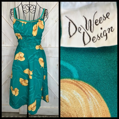 60's Vintage DeWeese De Weese Swim Sun Fashions Turquoise Green ...