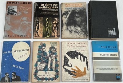 LOT of 8 VINTAGE BOOKS philosophy of Friedrich Nietzsche Martin Buber I ...