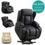CAESAR DUAL MOTOR RISER RECLINER LEATHER MOBILITY ARMCHAIR MASSAGE ...