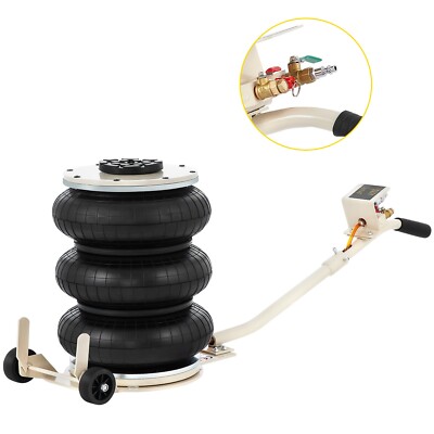 5T Triple Bag Air Jack 11023lbs Heavy Duty 18" High Compressed ...